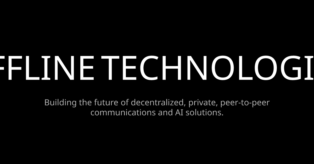 Offline Technologies